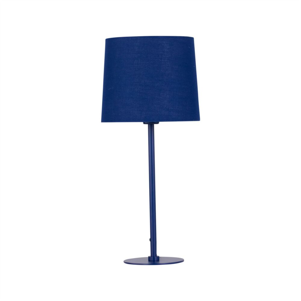 Colours - Navy Blue 40cm Table Lamp with Fabric Shade