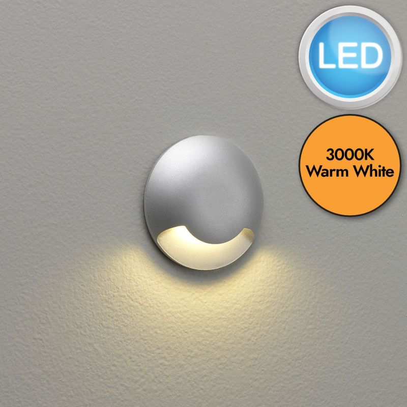 Astro - Beam One LED 1202004 - IP67 Matt Painted Silver Marker Light